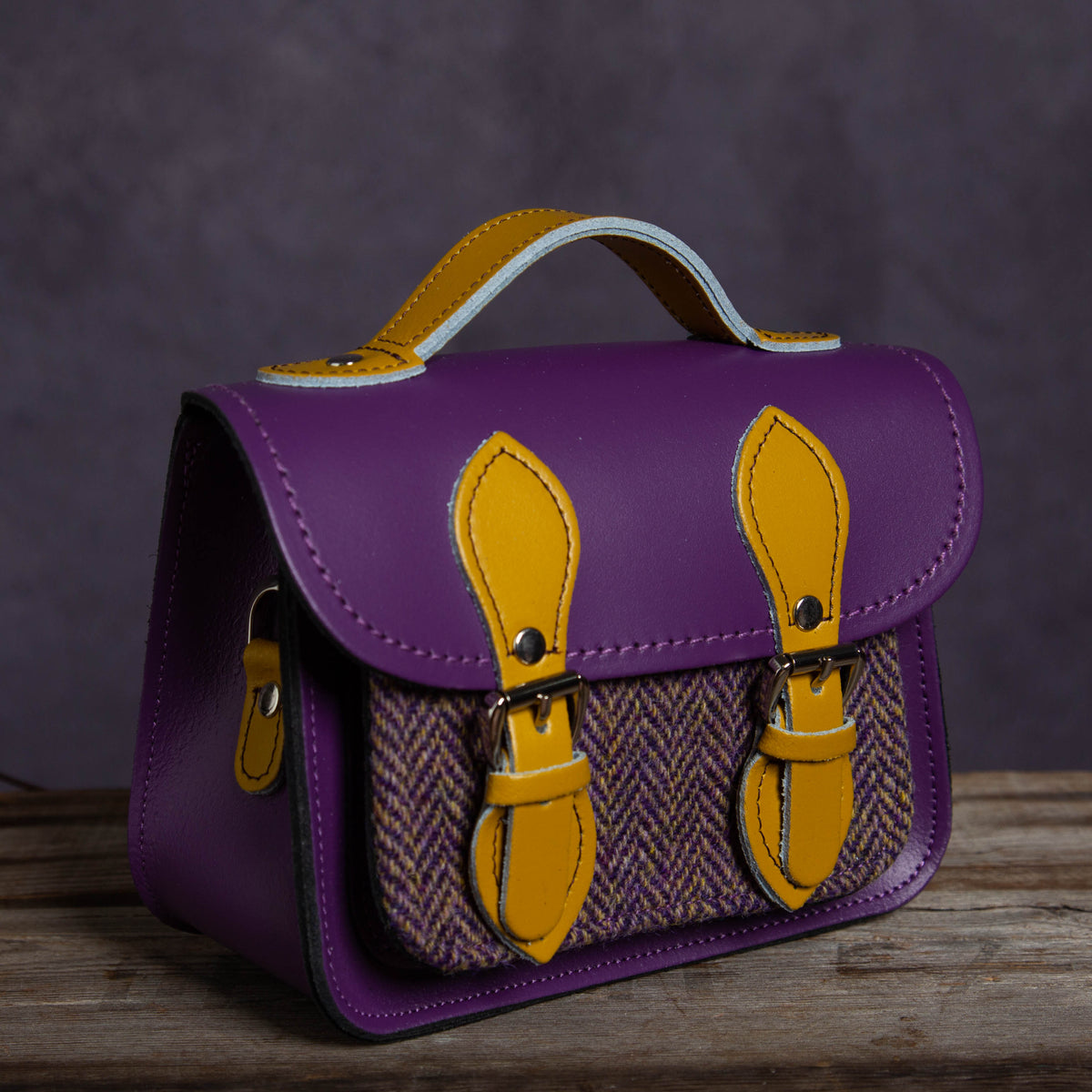 Midi Satchels – Harris tweed Carloway Mill