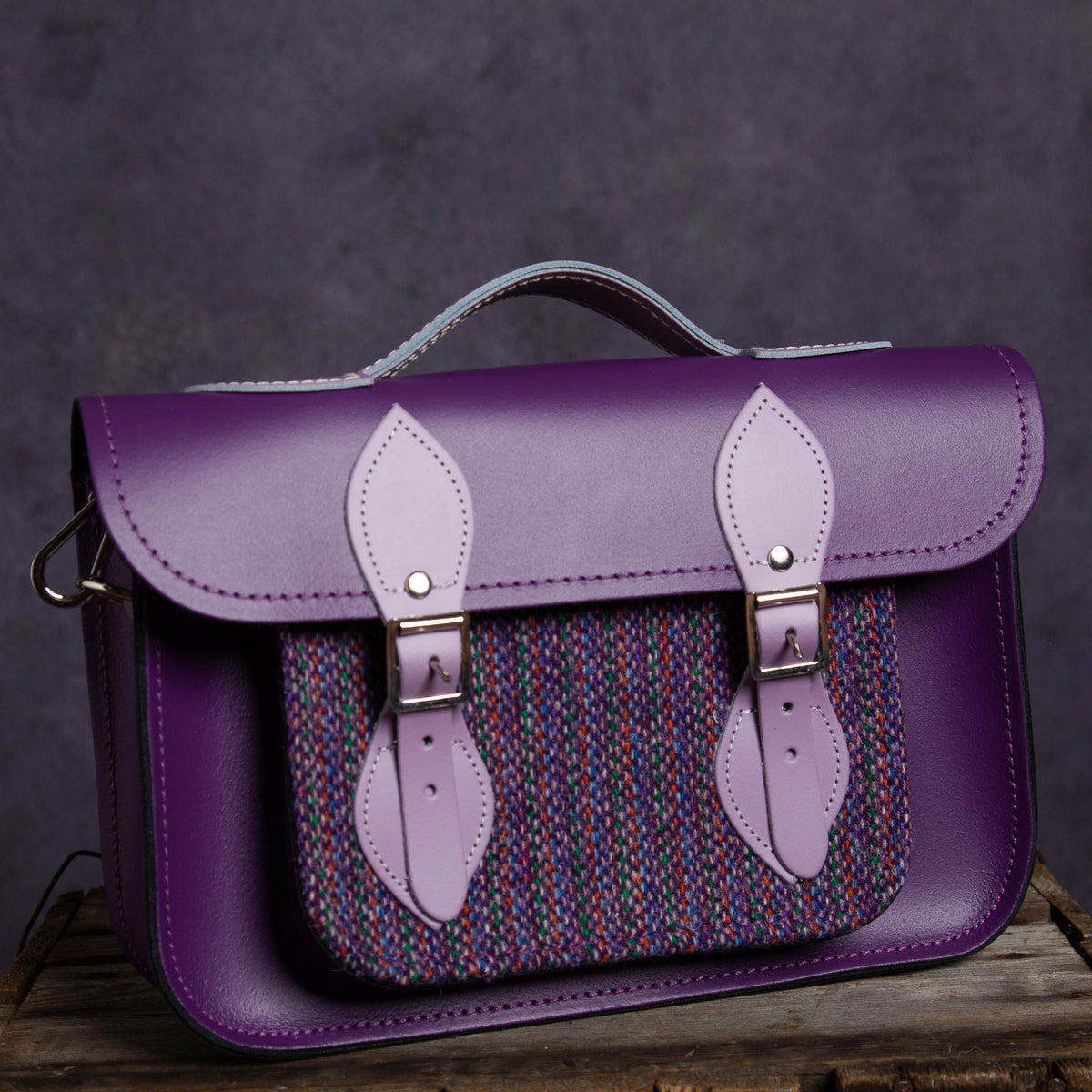 Medium Satchels – Harris tweed Carloway Mill