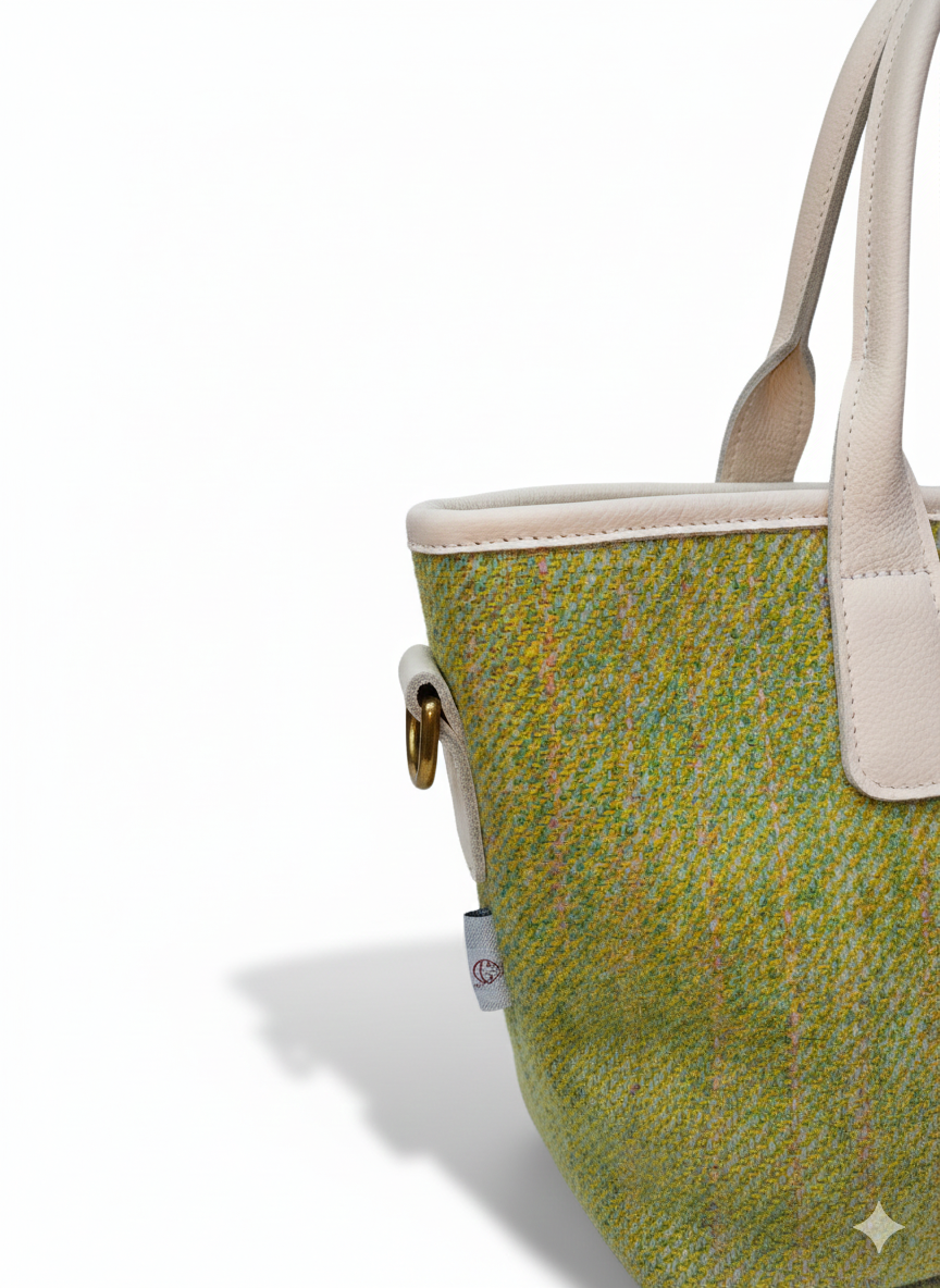Green Harris Tweed Handbag – Harris tweed Carloway Mill