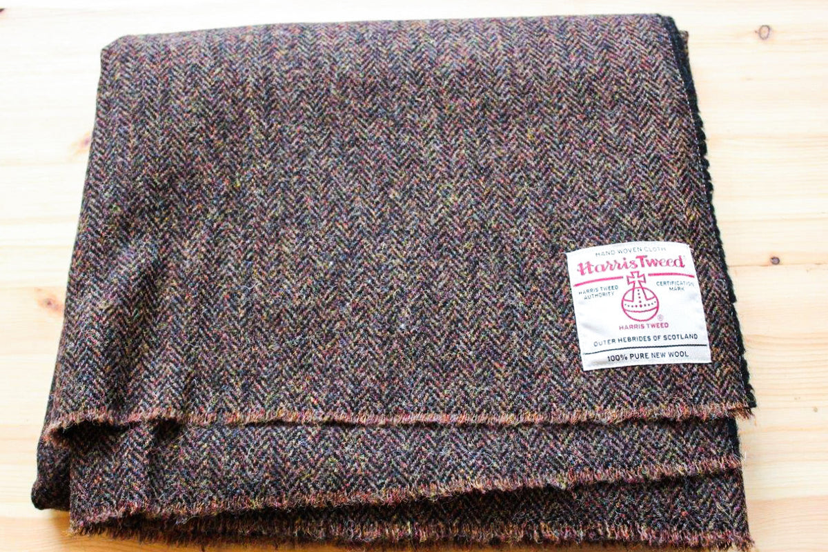 Harris Tweed Blanket 38 – Harris tweed Carloway Mill