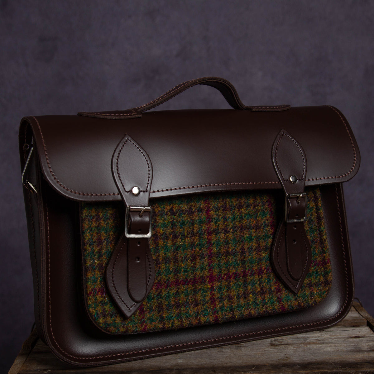 Micro Satchel 14 – Harris tweed Carloway Mill